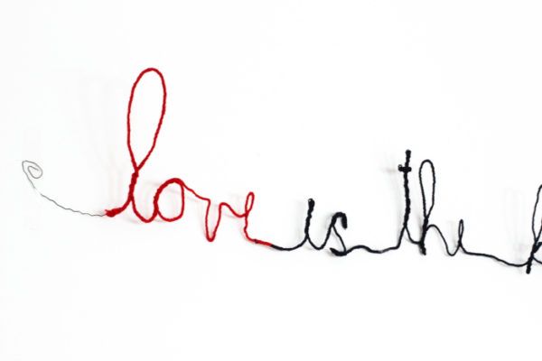 DIY wire writing wall decor. – Look what I made ...