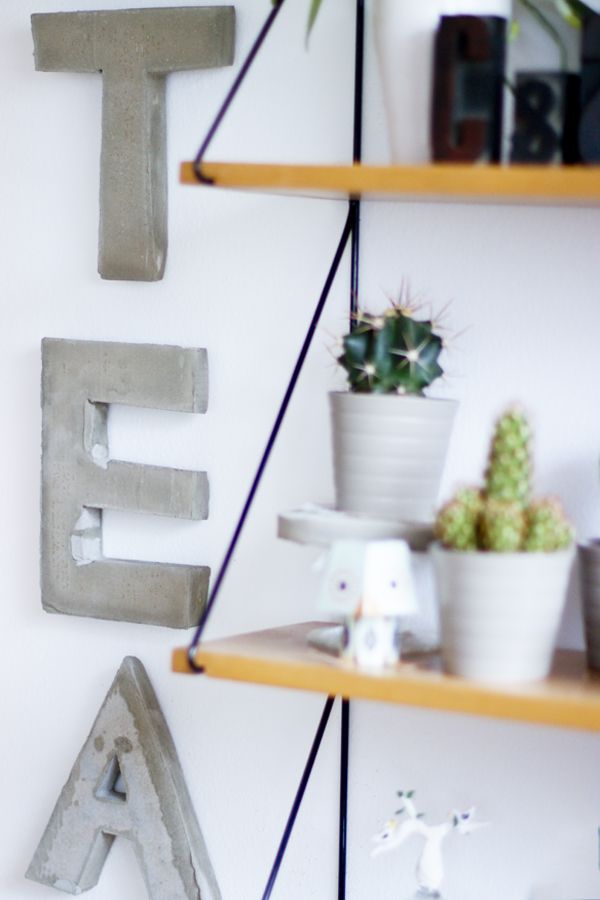 DIY concrete letters. – Look what I made ...