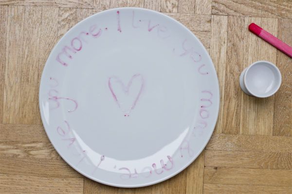 Love hand painted plate – Look what I made ...