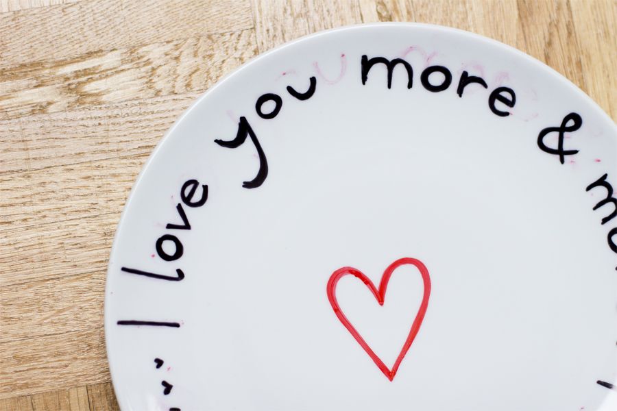 Love hand painted plate – Look what I made ...