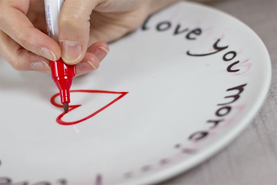 Love hand painted plate – Look what I made ...