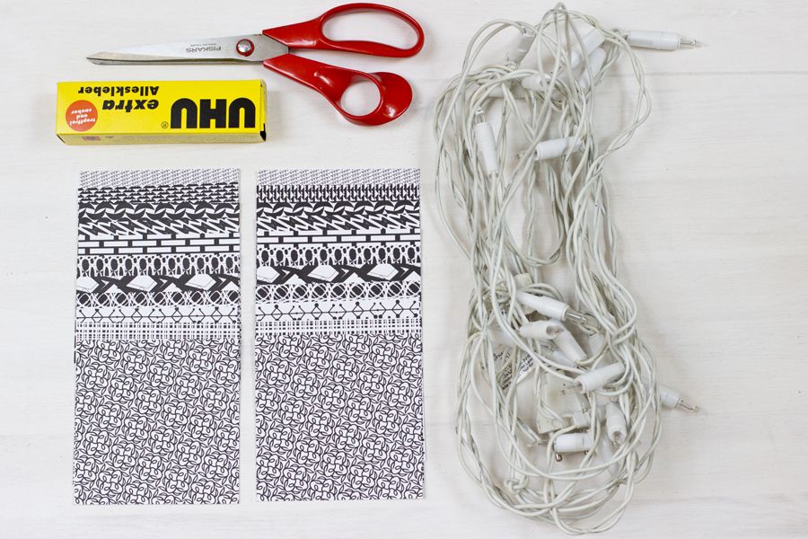 DIY paper light chain – Look what I made ...