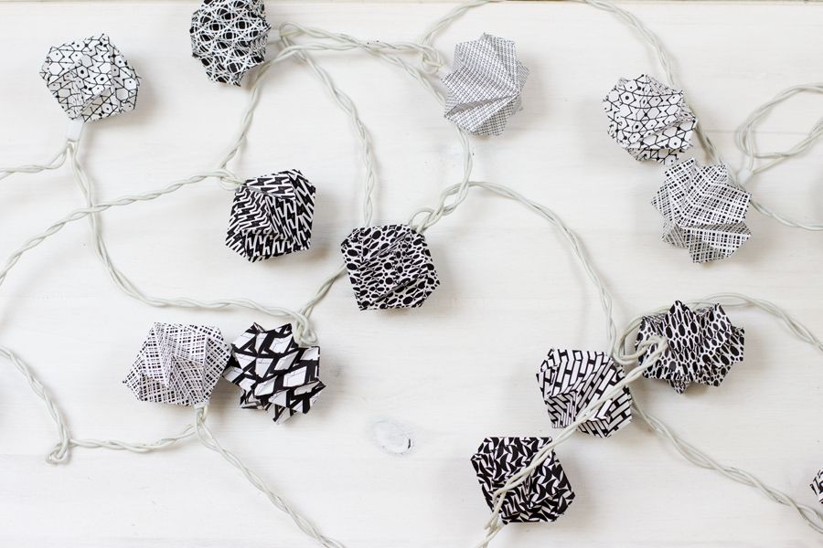 DIY paper light chain – Look what I made ...