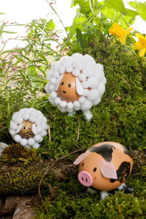 Easter decoration with animals out of egg shells. | LOOK WHAT I MADE ...