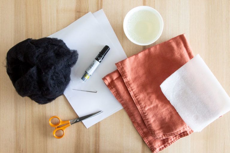 DIY modern felted linen cushion | LOOK WHAT I MADE ...