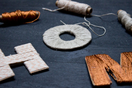 DIY thread letters home decor. | LOOK WHAT I MADE ...