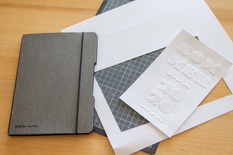 Sommer journal with embossed cover DIY | LOOK WHAT I MADE ...