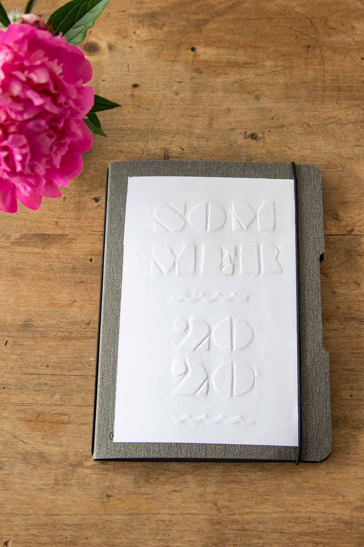 Sommer journal with embossed cover DIY | LOOK WHAT I MADE ...