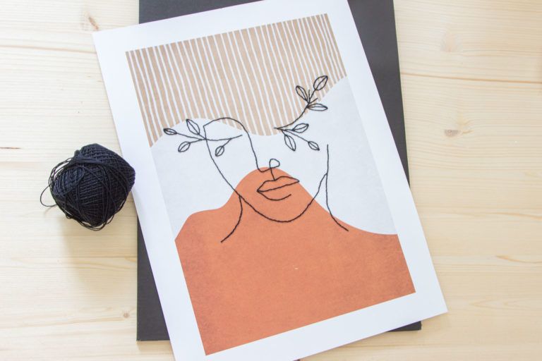 DIY: Unique poster art with embroidery | LOOK WHAT I MADE ...