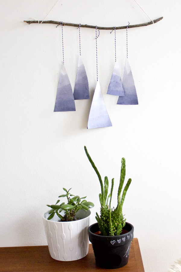 Blue mountains paper mobile DIY. | LOOK WHAT I MADE ...