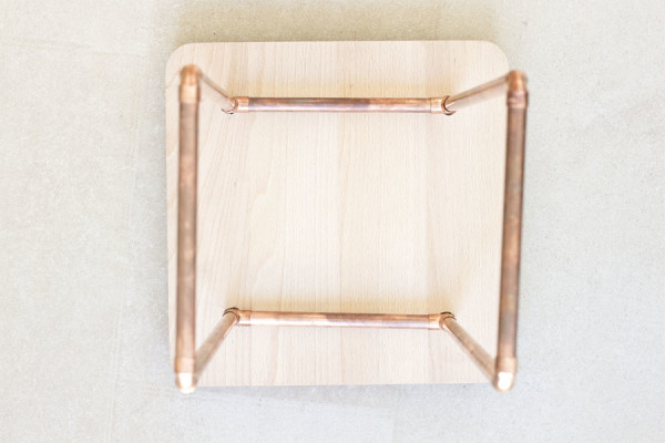 Copper wood side table DIY | LOOK WHAT I MADE ...