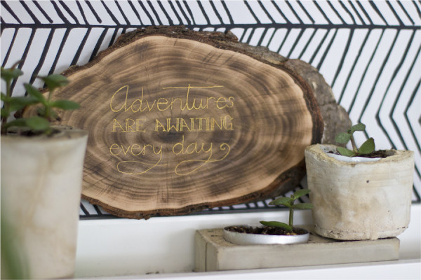 Golden engraved wood sign. | LOOK WHAT I MADE ...