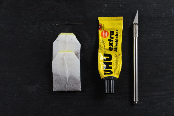 DIY Halloween ghost tea bags.