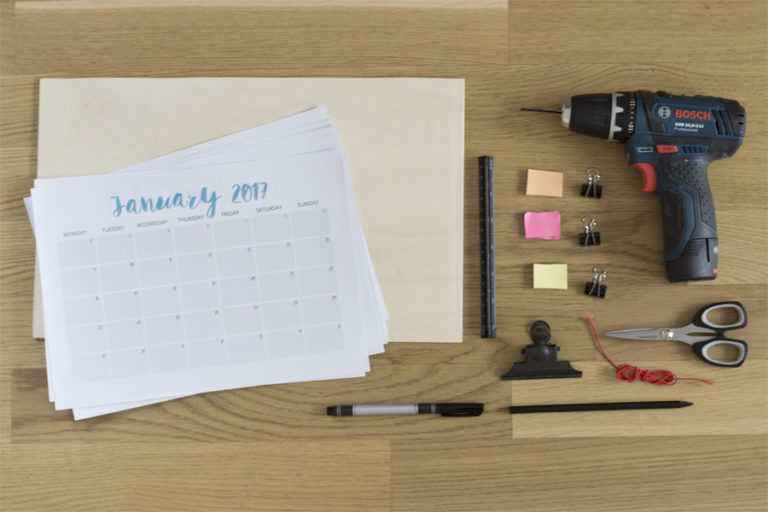 DIY monthly calendar for 2017 (+ free printable!) | LOOK WHAT I MADE ...