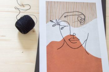 DIY: Unique poster art with embroidery | LOOK WHAT I MADE ...