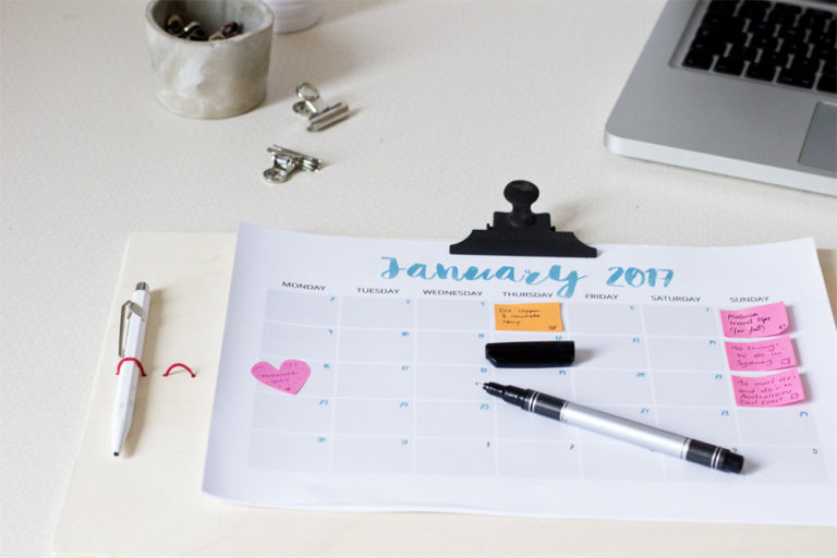 DIY monthly calendar for 2017 (+ free printable!) | LOOK WHAT I MADE ...